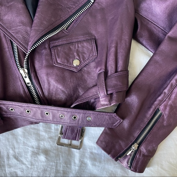Trina Young | Jackets & Coats | Rare Trina Young Metallic Purple ...